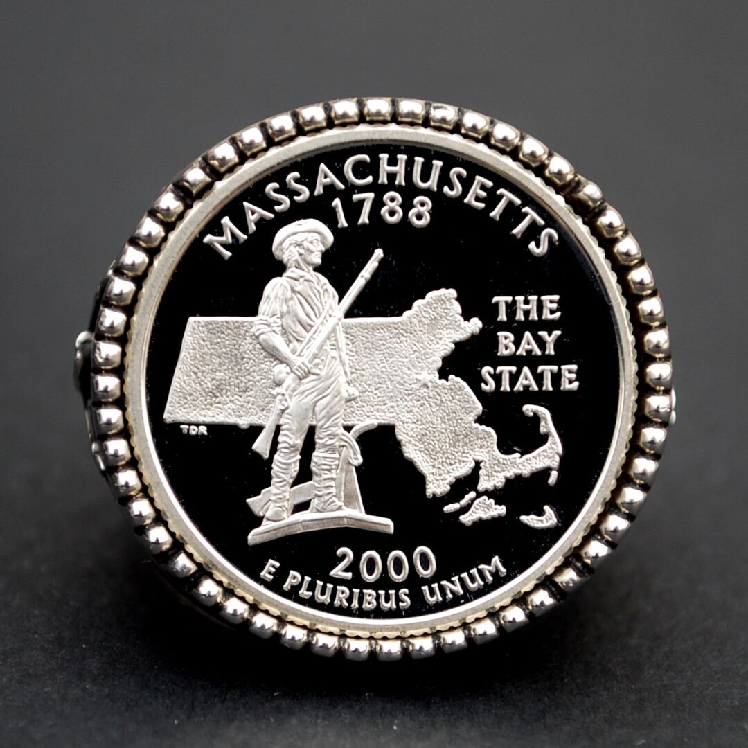 US 2000 Massachusetts State Quarter 90% Silver BU Uncirculated Proof ...