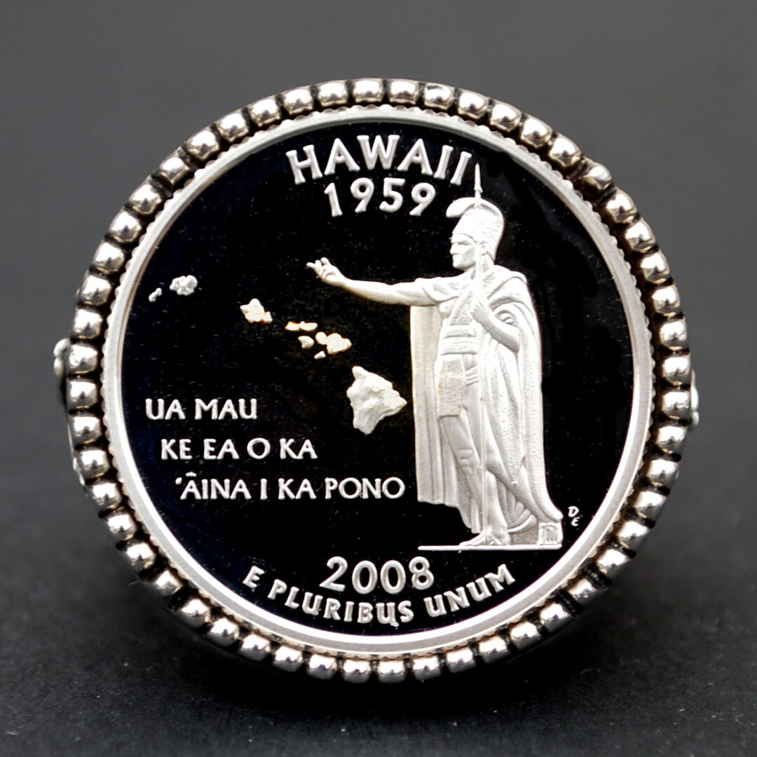 US 2008 Hawaii State Quarter 90% Silver BU Uncirculated Proof Coin 925 ...