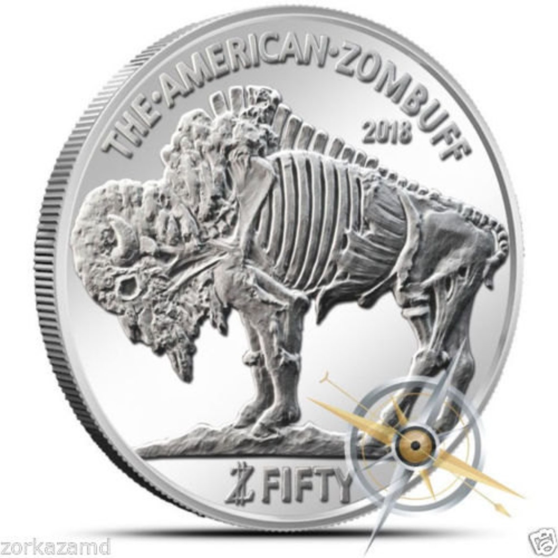 2018 Zombucks ZomBuff 1 oz .999 Fine Silver Round BU Unc Coin | Etsy