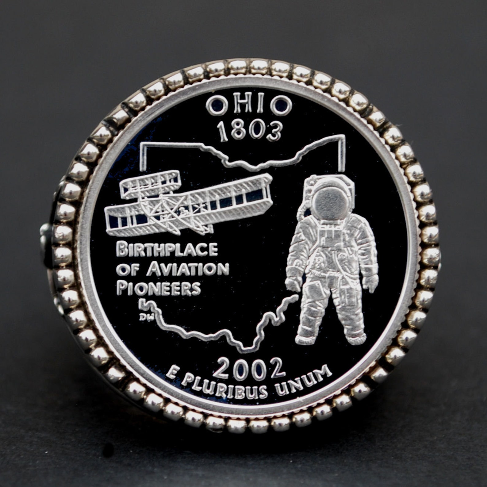 US 2002 Ohio State Quarter 90% Silver BU Uncirculated Proof Coin 925 ...