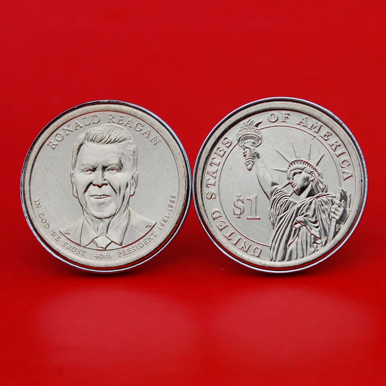 US 2016 Presidential Dollar BU Uncirculated Coin Silver Plated ...