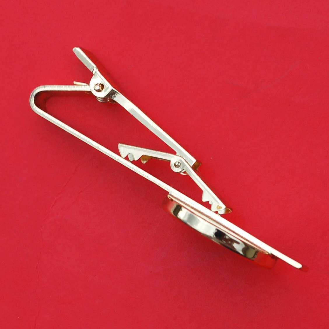 BLANK Tie Clip Clasp Findings W. Coin Bezel to Fit US Nickels & Other ...