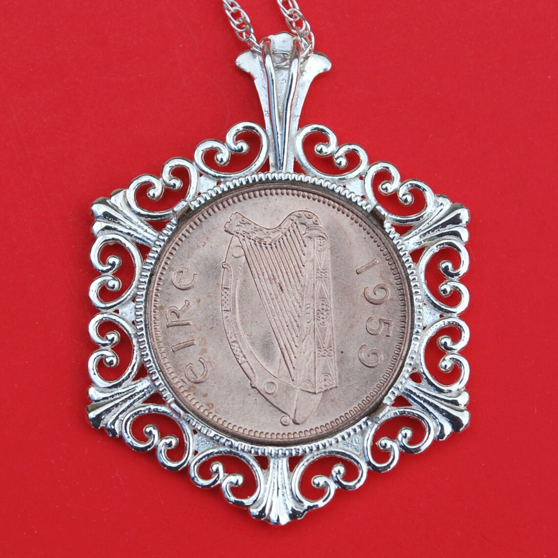 1959 Irish Ireland Farthing BU Uncirculated Coin Solid 925 | Etsy