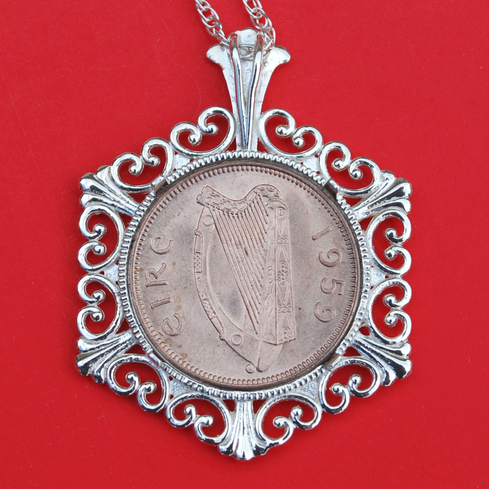 1959 Irish Ireland Farthing BU Uncirculated Coin Solid 925 - Etsy