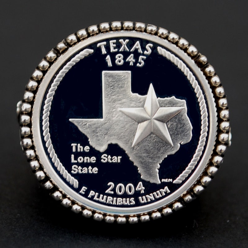 Texas Coin Ring - Etsy