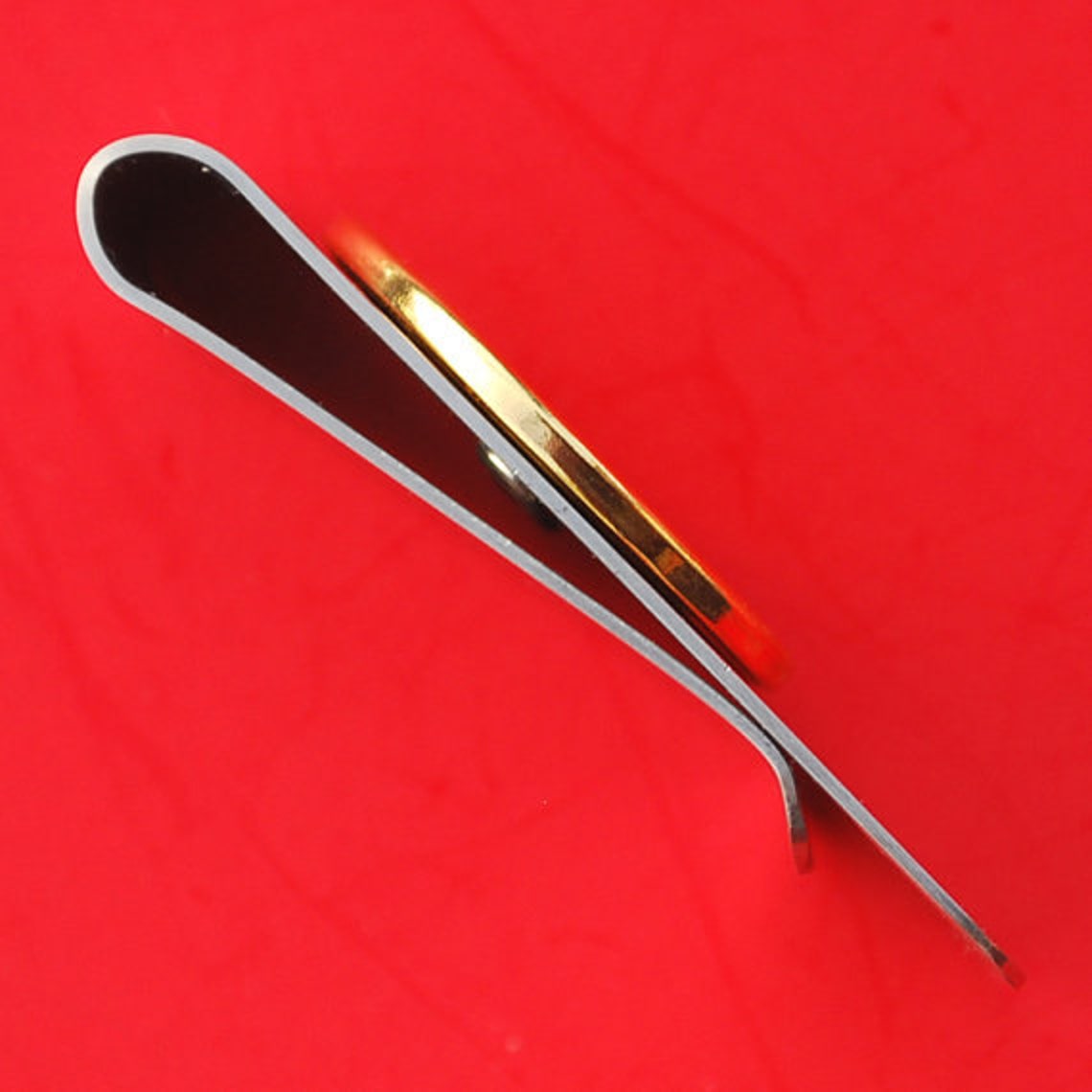 BLANK Silver Gold Two Toned Money Clip Findings W. Coin Bezel to Fit US ...