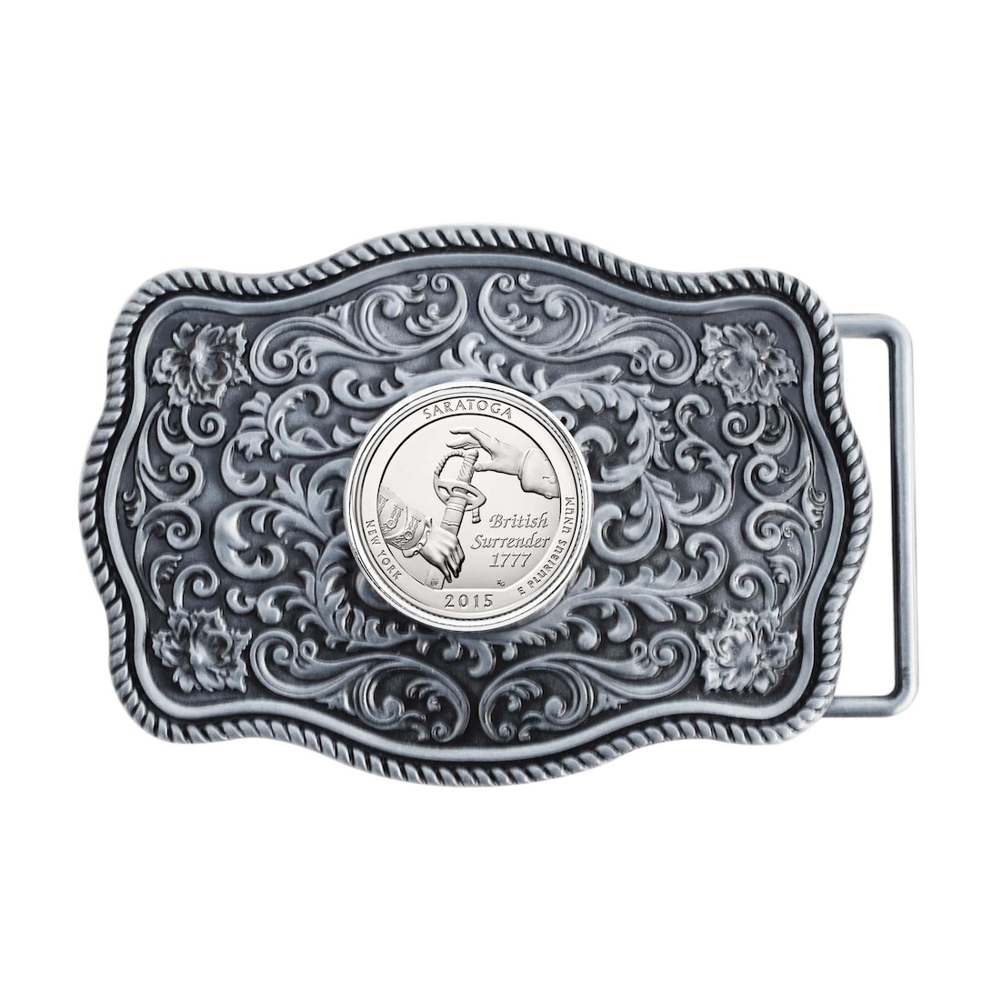 2015 America Beautiful Parks Quarter Western Scroll Belt Buckle ...