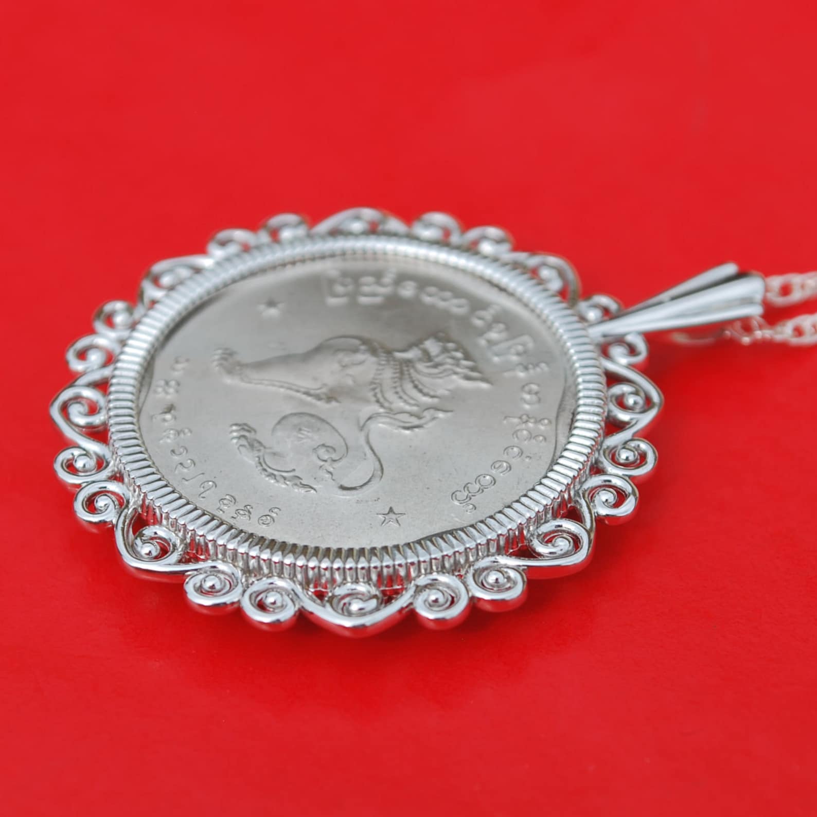 1965 Burma 25 Pyas BU Uncirculated Coin 925 Sterling Silver | Etsy