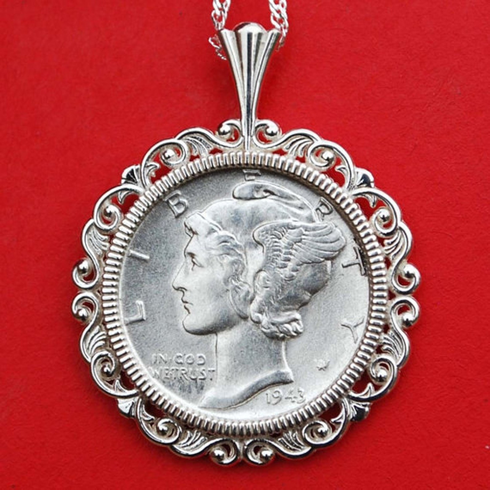 Solid 925 Sterling Silver Coin Bezel Mount Frame Settings Fit - Etsy