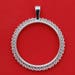 Solid 925 Sterling Silver Coin Bezel Mount Frame Settings Fit 27mm ...