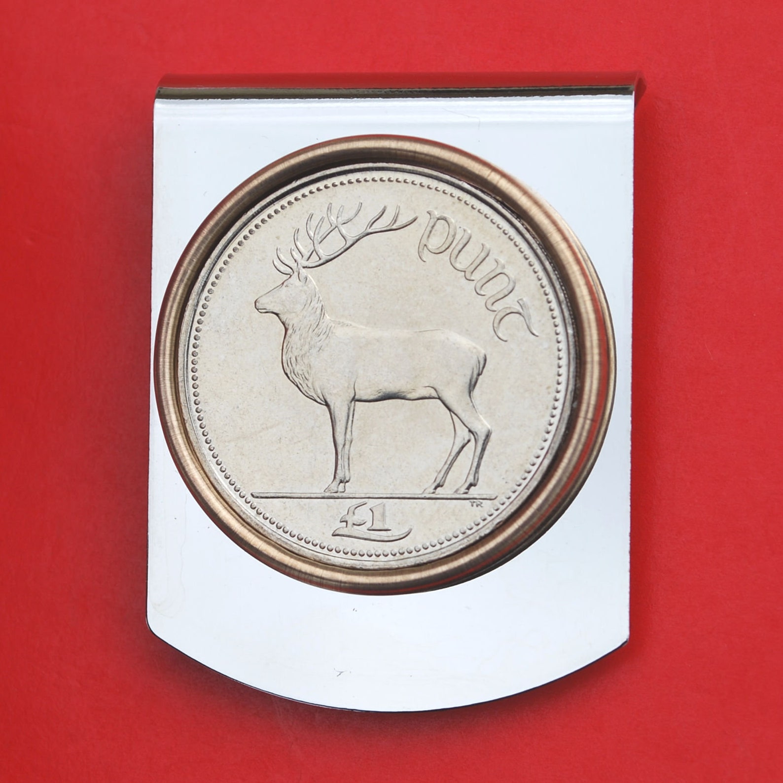 Irish Ireland 1 Punt Red Deer Coin Stainless Steel Large Money | Etsy