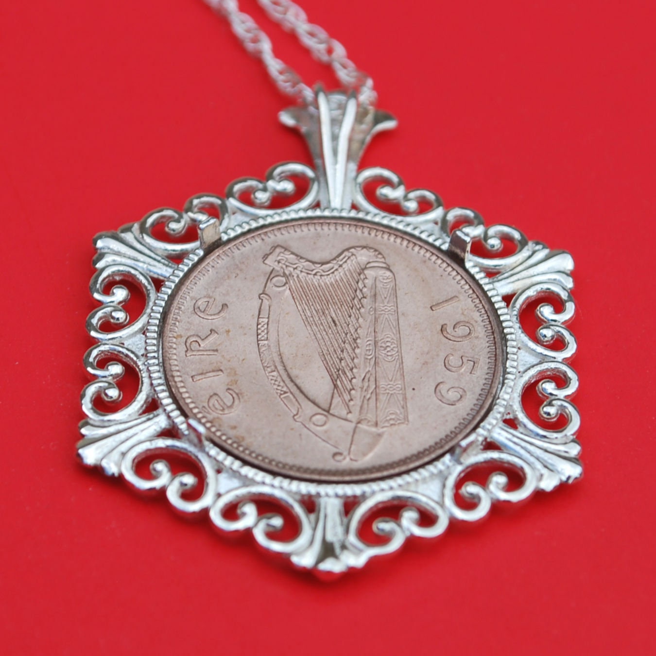 1959 Irish Ireland Farthing BU Uncirculated Coin Solid 925 | Etsy