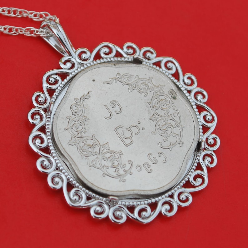 1965 Burma 25 Pyas BU Uncirculated Coin 925 Sterling Silver Necklace ...