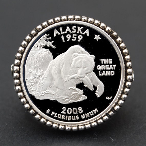 US 2008 Alaska State Quarter 90% Silver BU Uncirculated Proof - Etsy