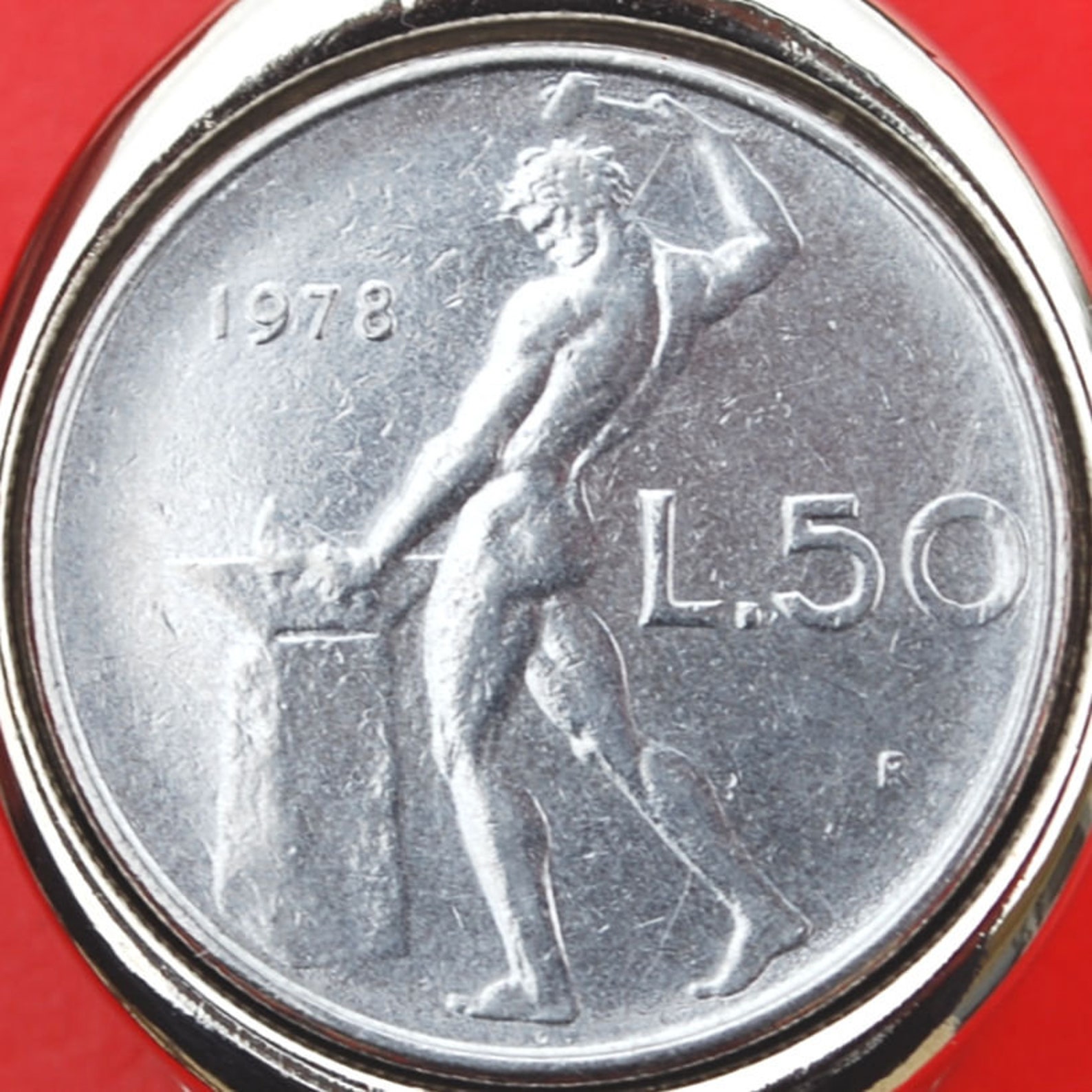 1954 1989 Italy 50 Lire Coin Golf Ball Marker Silver Divot | Etsy