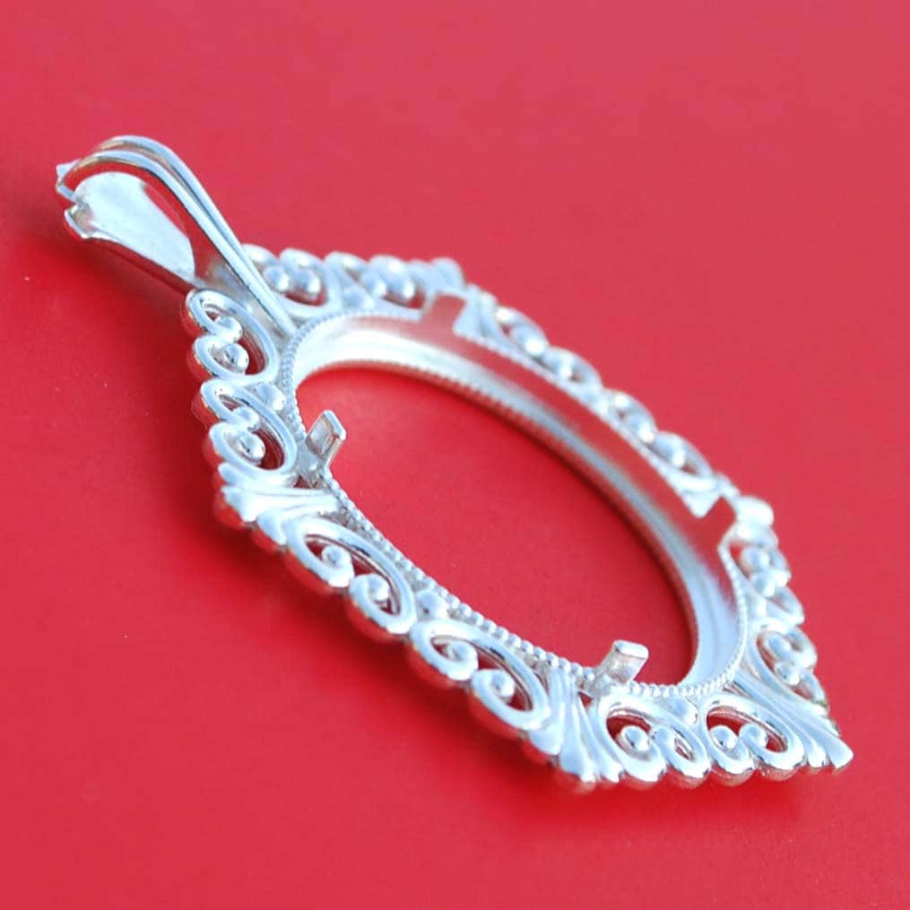 Solid 925 Sterling Silver Coin Bezel Mount Frame Settings Fit US Small ...