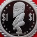 1975 Cook Islands 1 Dollar Gem Proof Coin 925 Sterling Silver Necklace ...