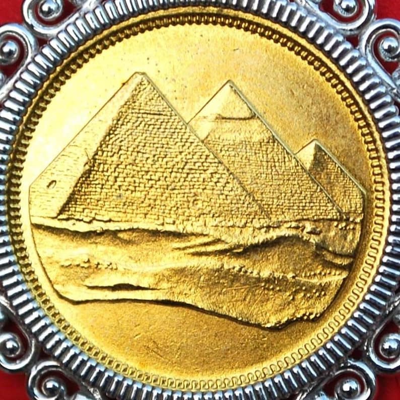 1984 Egypt 2 Piastres Tughra Pyramids BU Coin Solid 925 - Etsy