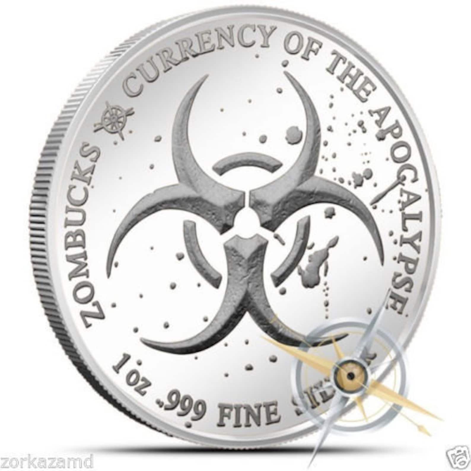 2018 Zombucks Zombuff 1 Oz .999 Fine Silver Round BU Unc Coin Solid 925 ...