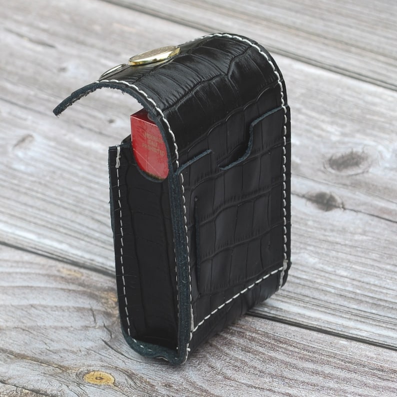 1973 Denmark 10 Ore Coin Genuine Leather Cigarette Box Storage - Etsy