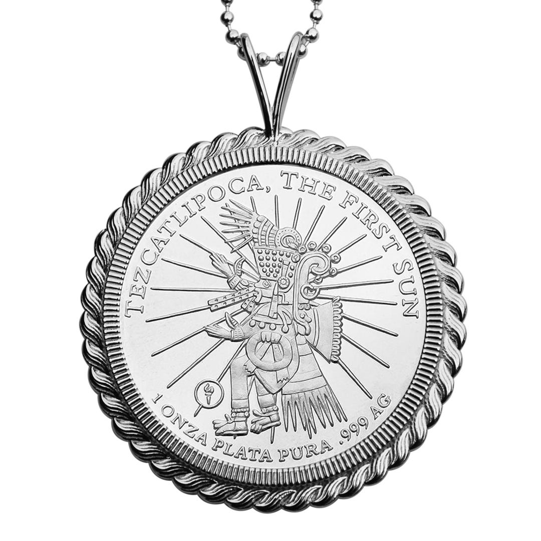 Aztec First Sun God 1 Oz Silver Round BU Uncirculated Coin Solid 925 ...