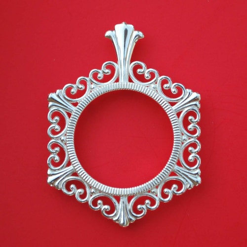Solid 925 Sterling Silver Coin Bezel Mount Frame Settings Fit | Etsy