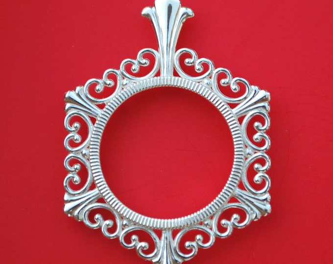 Solid 925 Sterling Silver Coin Bezel Mount Frame Settings Fit - Etsy