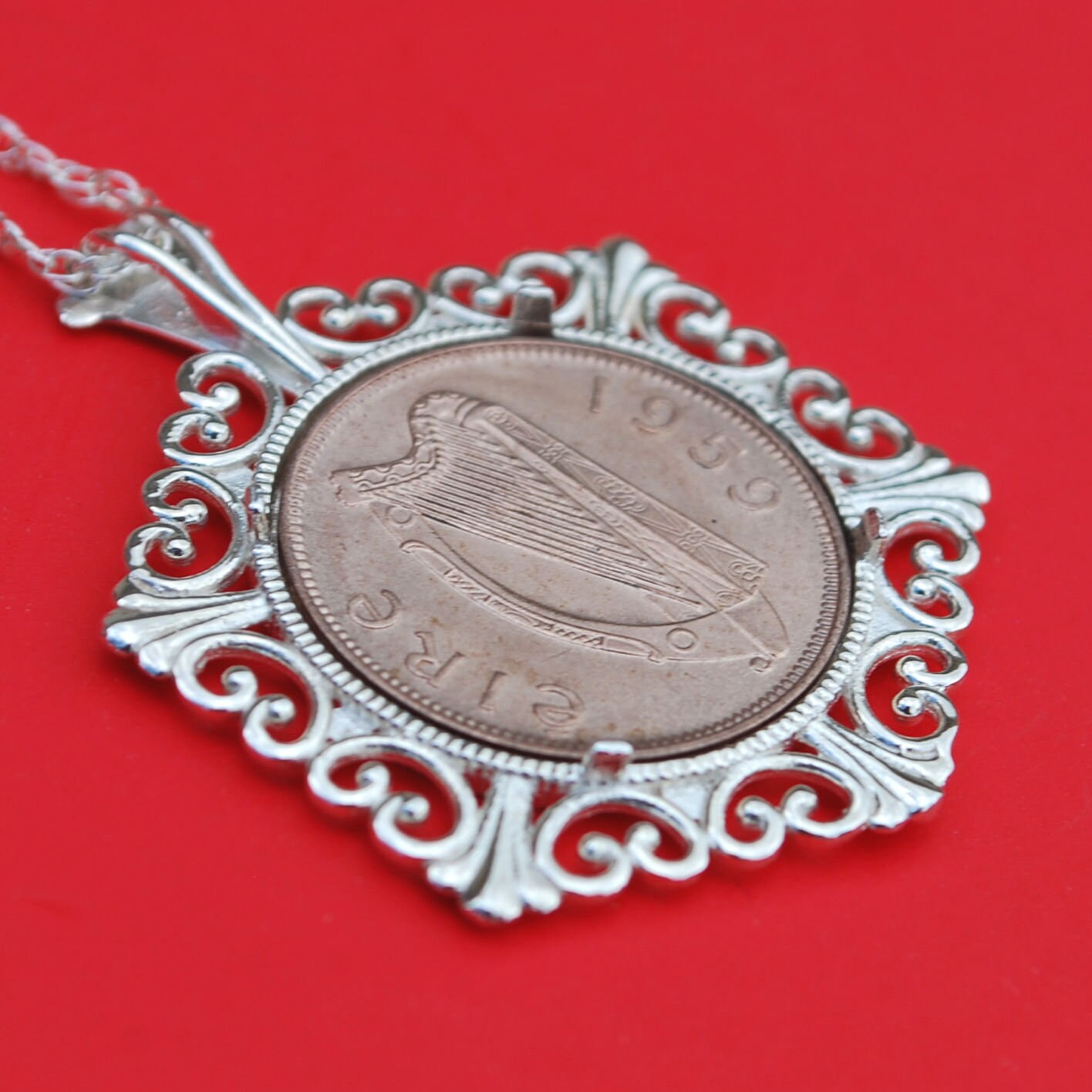 1959 Irish Ireland Farthing BU Uncirculated Coin Solid 925 | Etsy