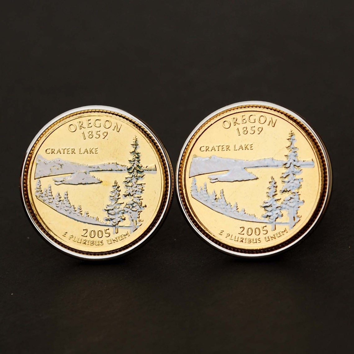 US State Quarter 24k Gold Hologram Coin Silver Plated | Etsy