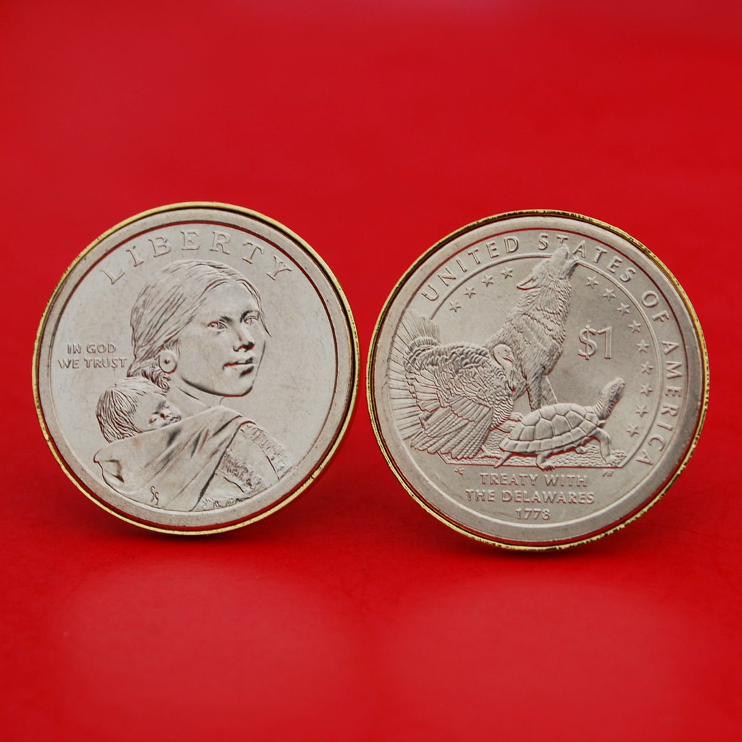 US 2013 Native American Sacagawea Dollar BU Uncirculated Coin Gold ...