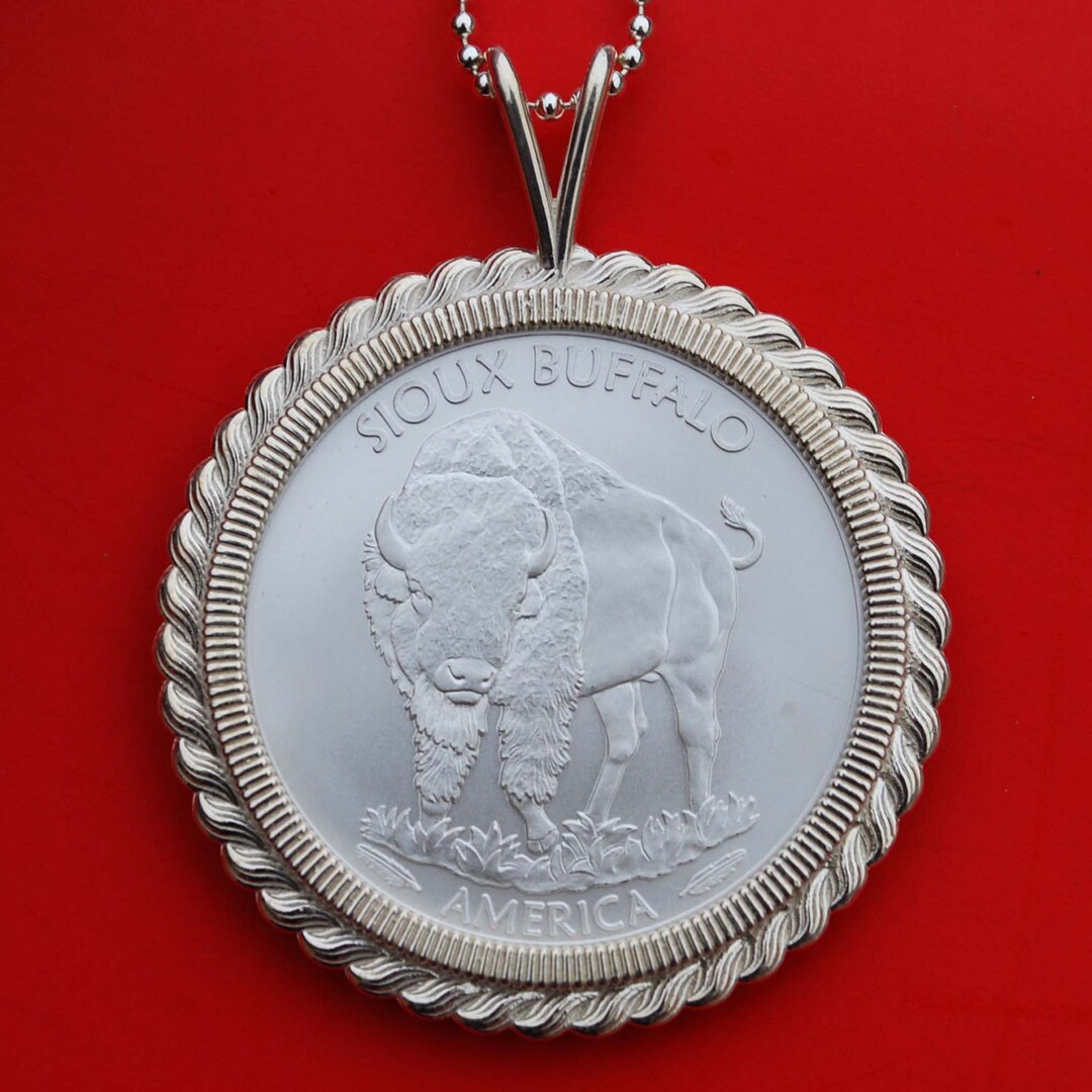 2015 Sioux Indian Buffalo Native American Mint 1 Ounce .999 Fine Silver ...