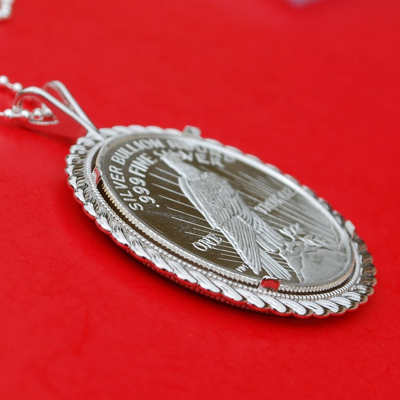 Peace Silver Dollar Design 1 Oz .999 Silver Round Solid 925 | Etsy