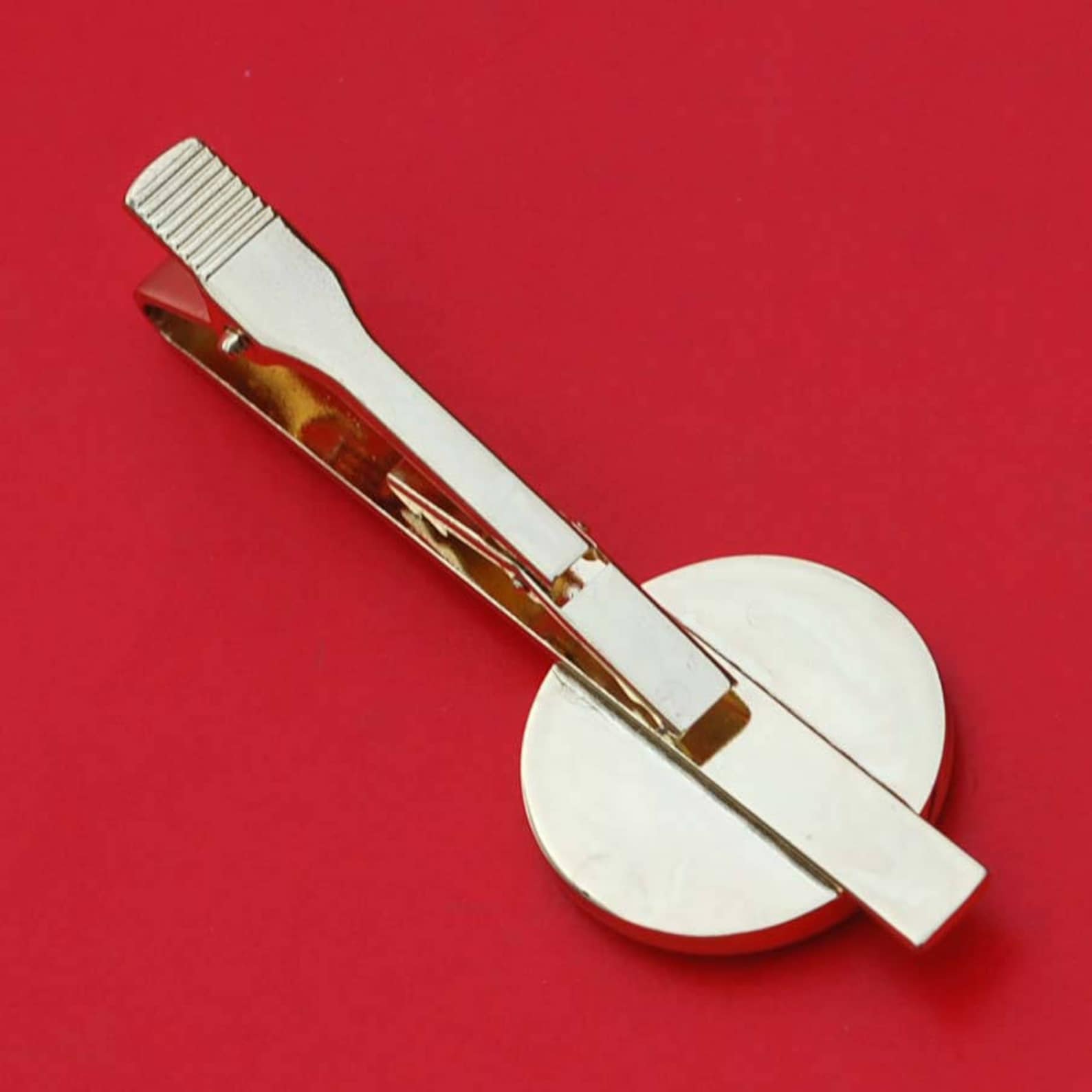 BLANK Tie Clip Clasp Findings W. Coin Bezel to Fit US Nickels & Other ...