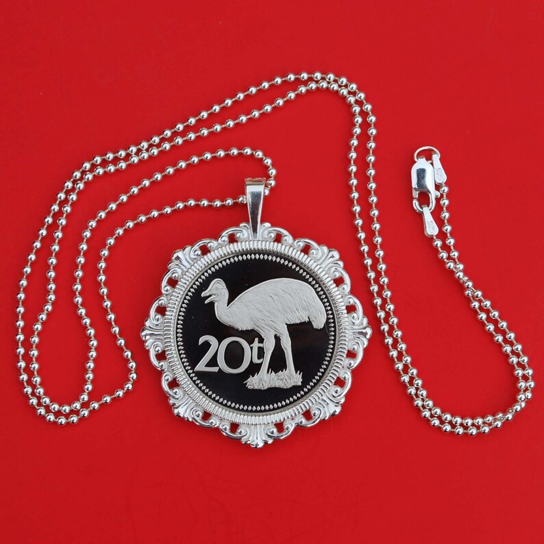 1975 Papua New Guinea 20 Toea Cassowary Bird Gem BU Proof Coin | Etsy