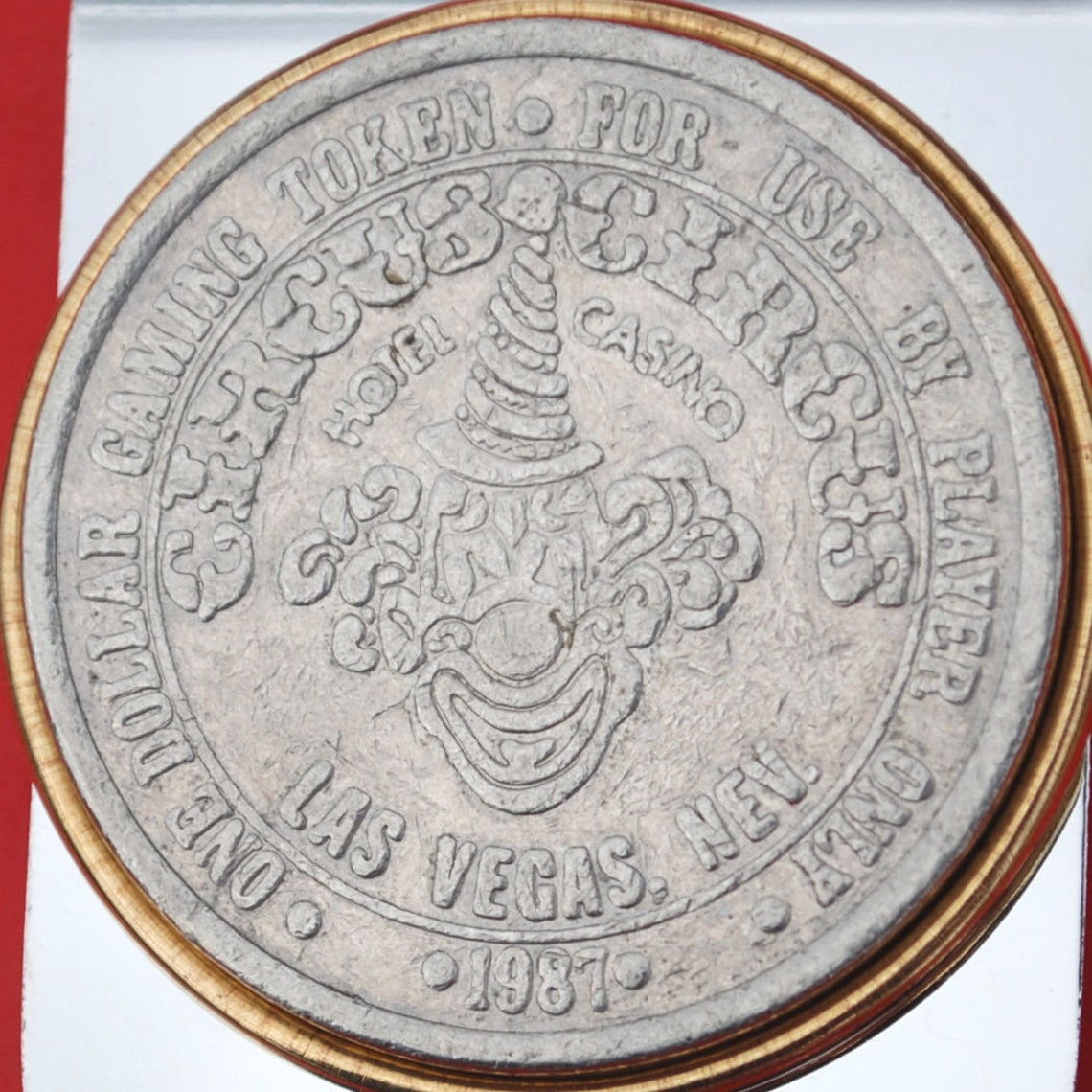 Vintage Circus Circus Casino One Dollar Gaming Token Stainless | Etsy