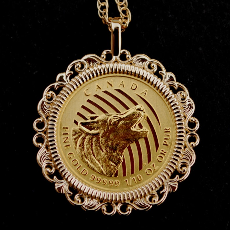 2015 Canada 1/10 Oz Gold Howling Wolf .99999 BU Unc Coin - Etsy