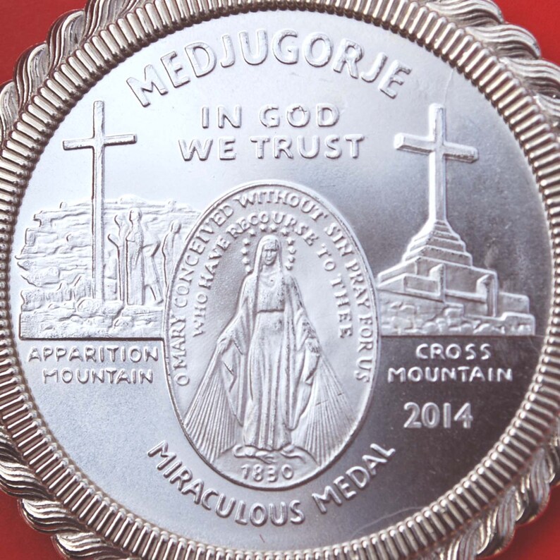 2013 2014 2015 Medjugorje Apparitions of Mary 1 Oz .999 Pure Silver ...
