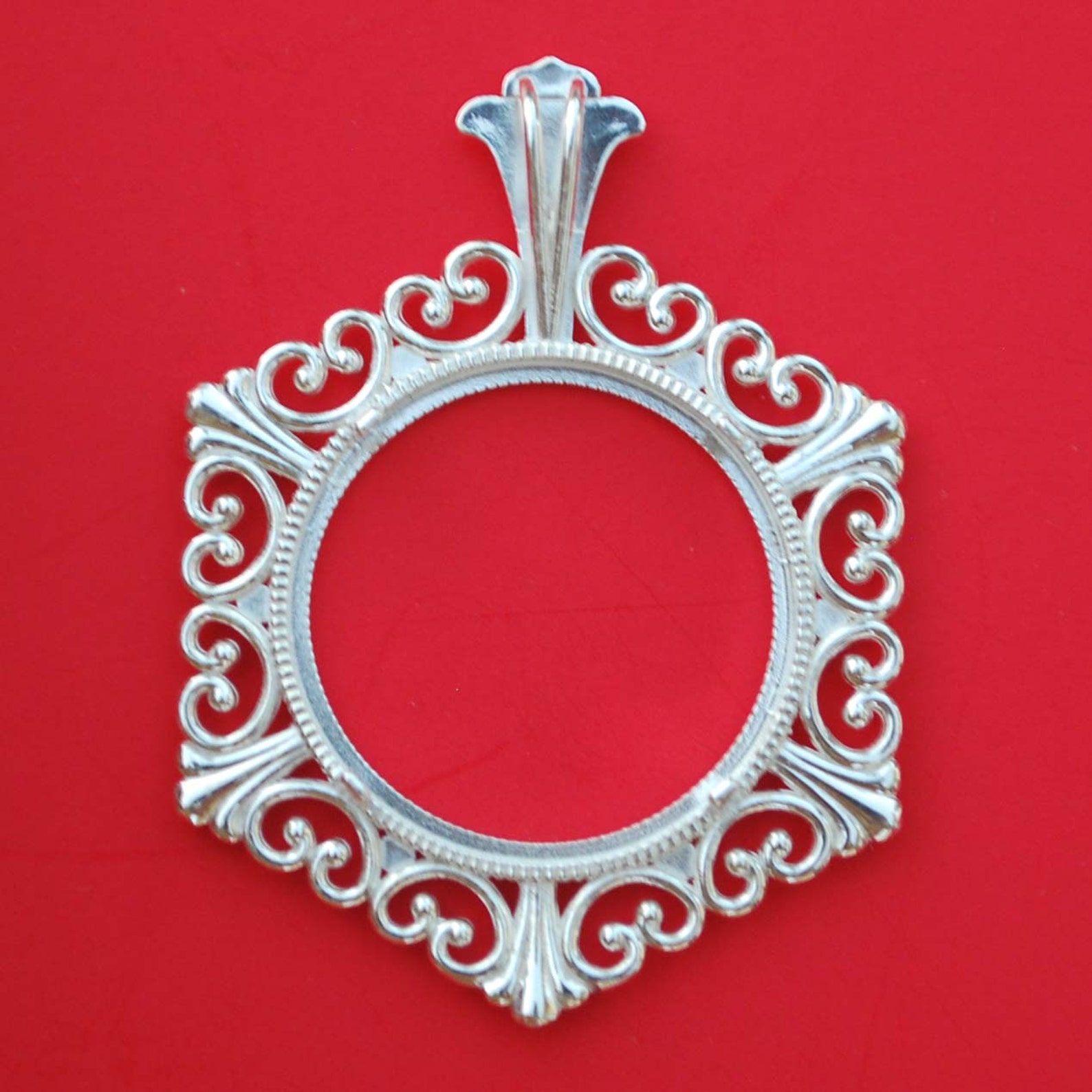 Solid 925 Sterling Silver Coin Bezel Mount Frame Settings Fit 20mm ...