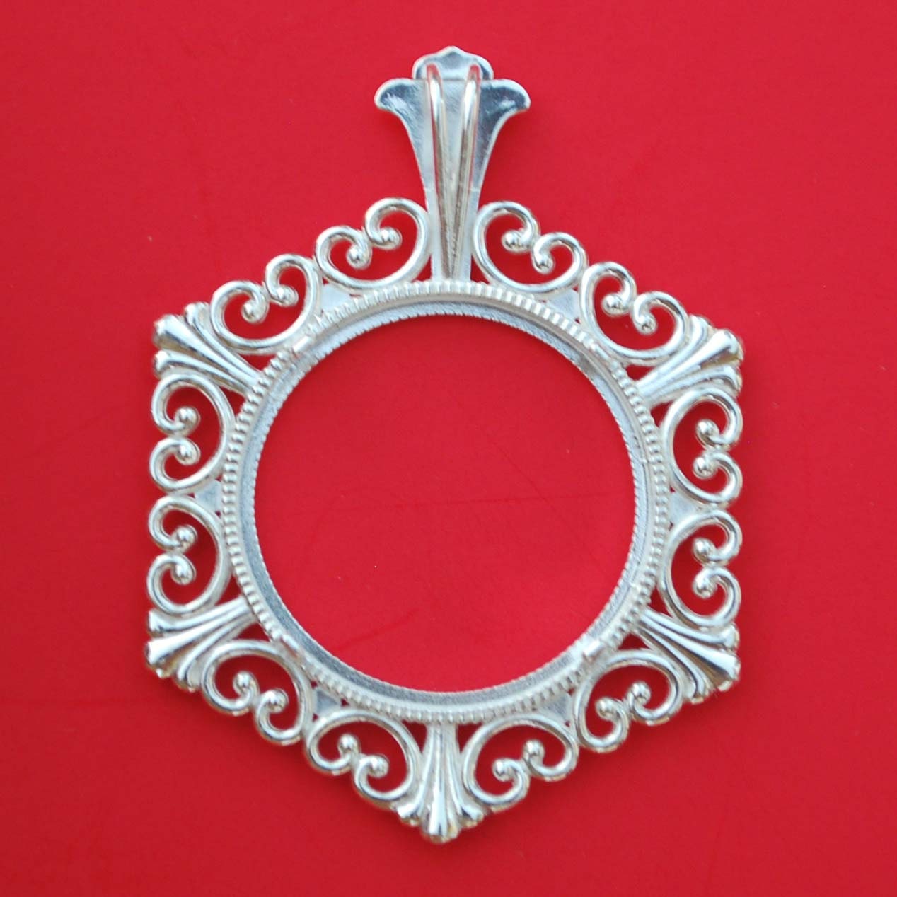 Solid 925 Sterling Silver Coin Bezel Mount Frame Settings Fit 20mm ...