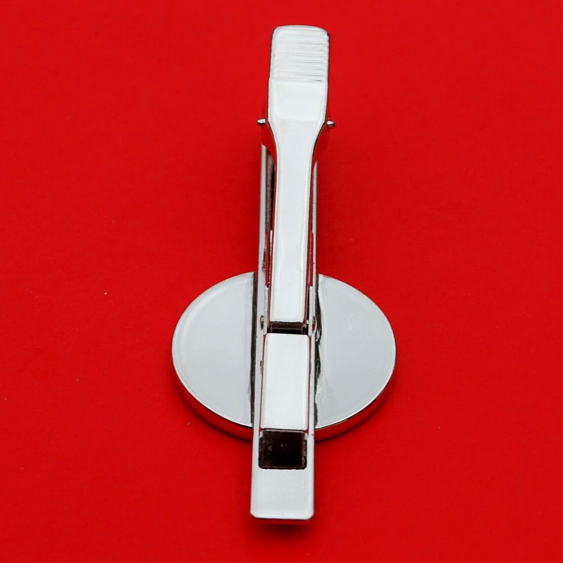 BLANK Silver Plated Tie Clip Clasp Bar Findings W. Coin Bezel | Etsy