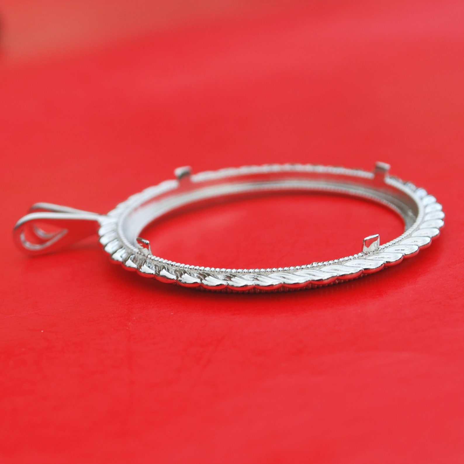 Solid 925 Sterling Silver Bezel Mount Frame Settings to Fit South ...