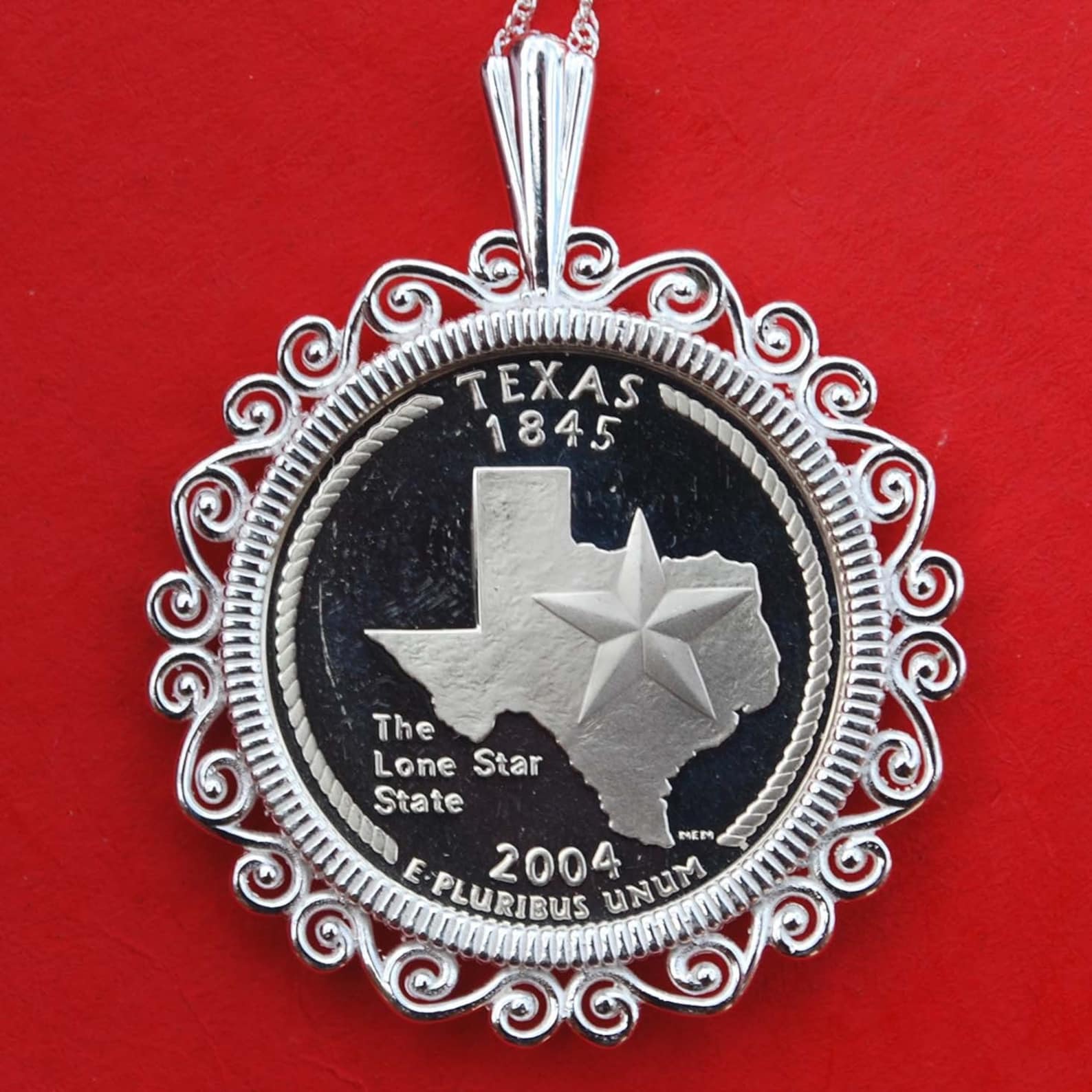 US 2004 Texas State Quarter 90% Silver Proof Coin Soild 925 - Etsy