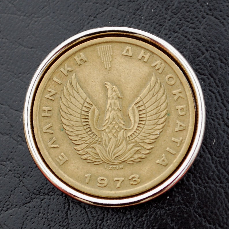 1973 Greece 2 Drachma Athena's Phoenix Coin Leak Proof | Etsy