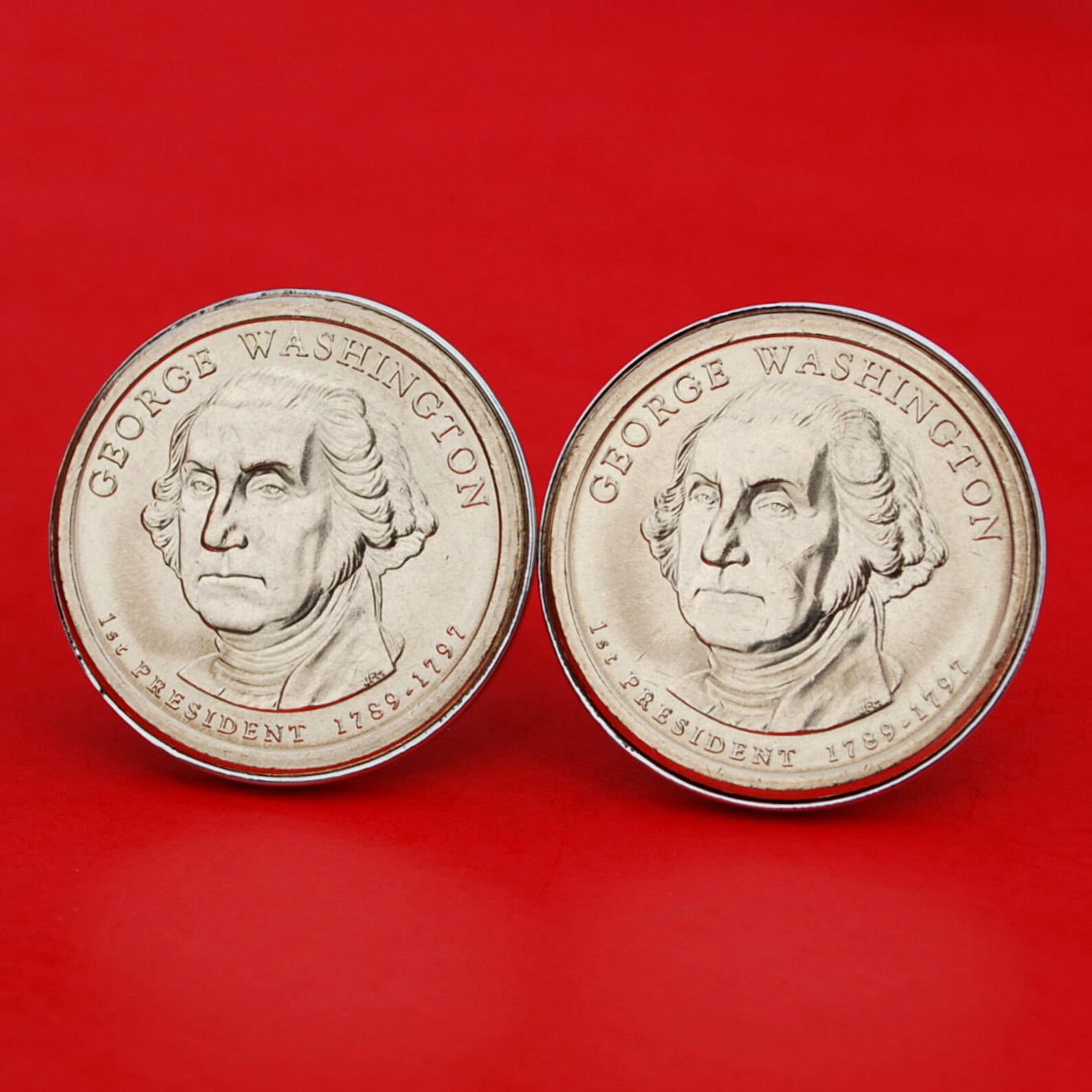 US 2007 Presidential Dollar BU Uncirculated Coin Silver Plated ...