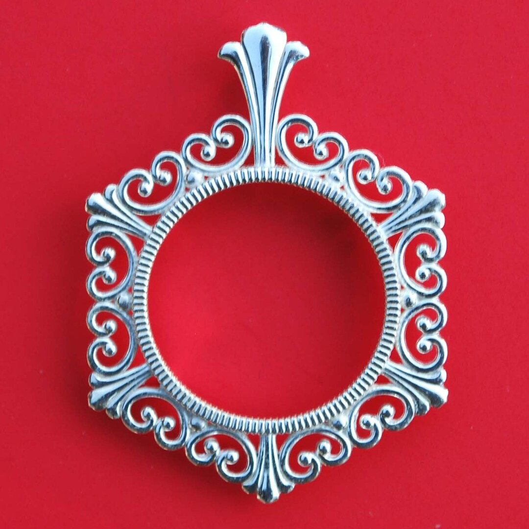 Solid 925 Sterling Silver Coin Bezel Mount Frame Settings Fit US Small ...