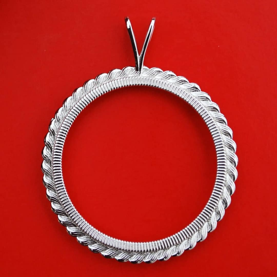 Beautiful Solid 925 Sterling Silver Bezel to Fit US Morgan Peace Silver ...