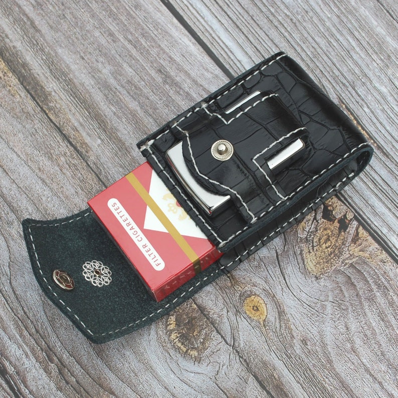 1973 Denmark 10 Ore Coin Genuine Leather Cigarette Box Storage - Etsy