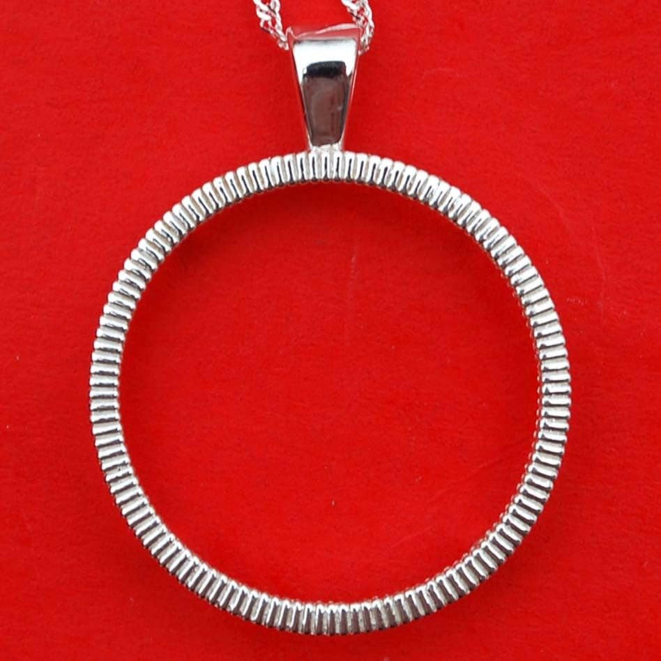 Solid 925 Sterling Silver Coin Bezel Mount Frame to Fit US Nickels and ...