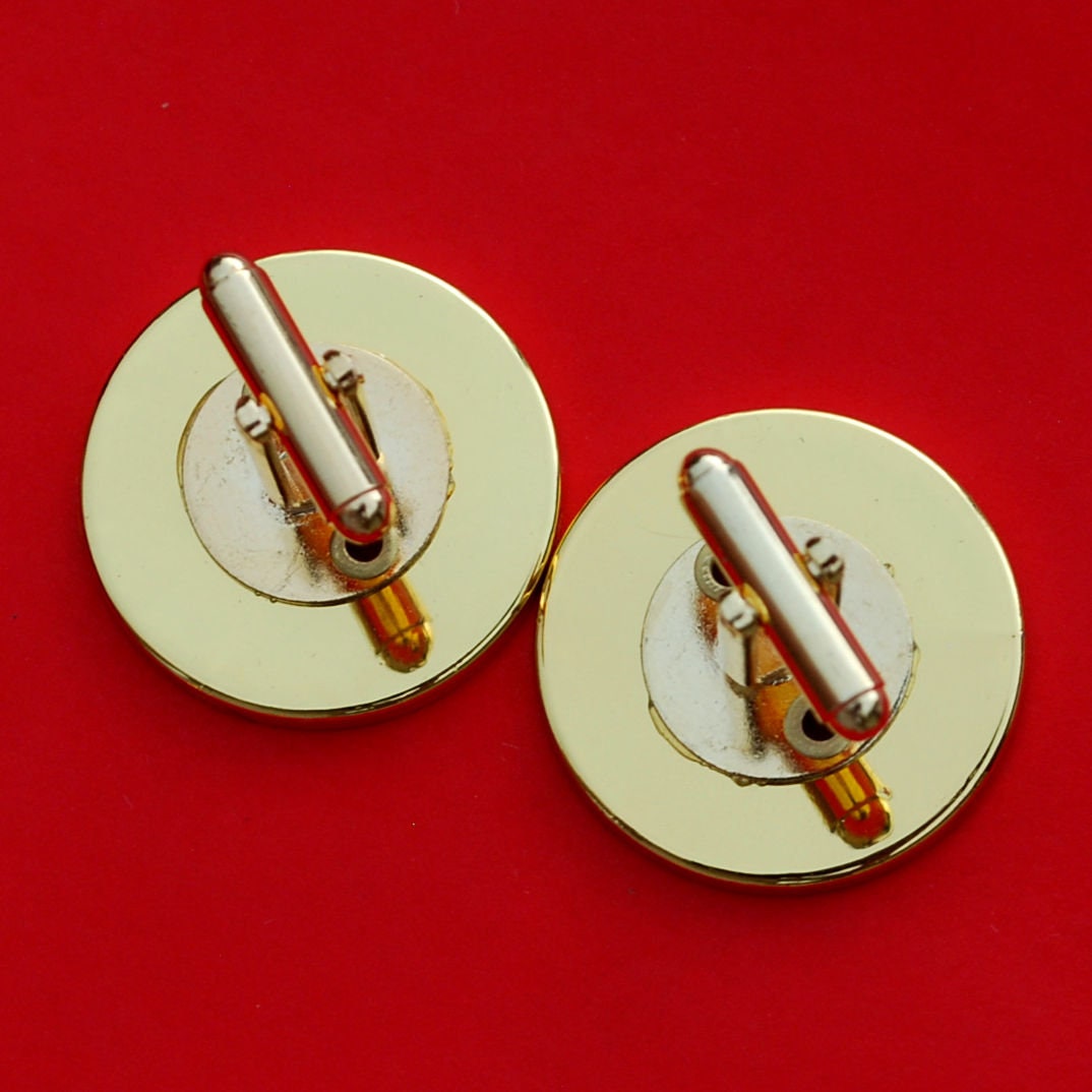 US 2011 Presidential Dollar BU Unc Coin Gold Plated Cufflinks | Etsy