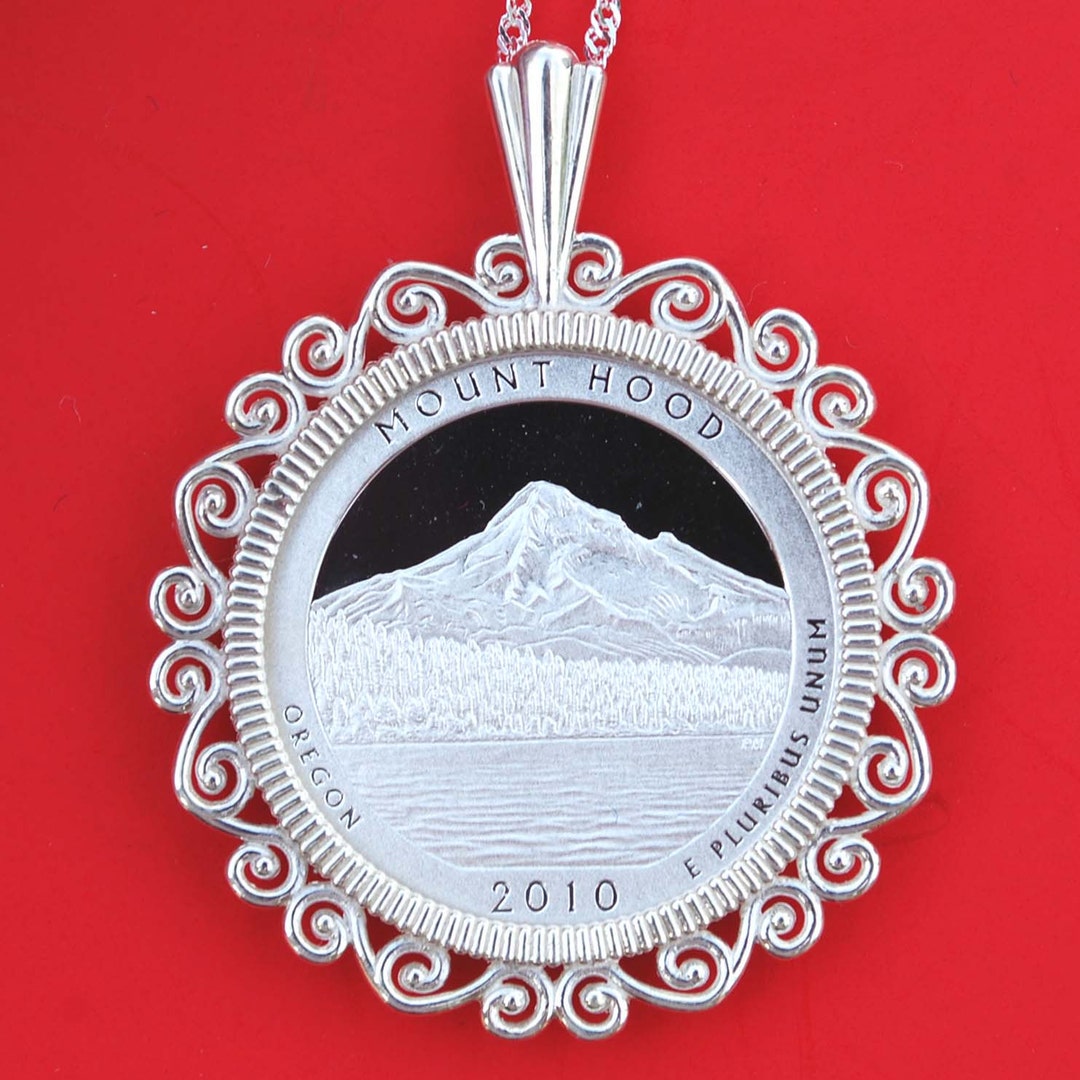 US 2010 Oregon Mount Hood National Forest Quarter 90% Silver Proof Coin ...